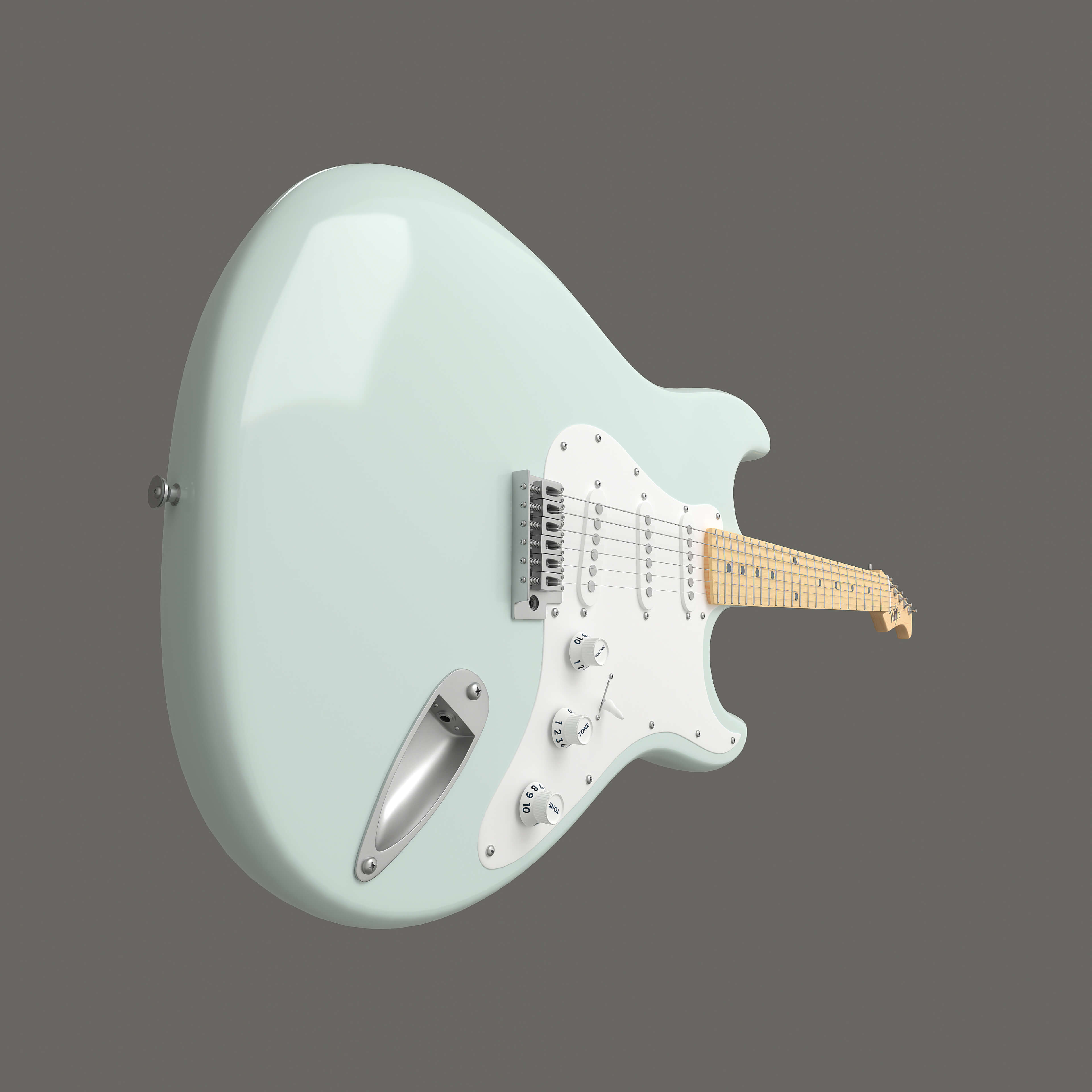 Electric Guitar - 3D Model by Alessandro2595