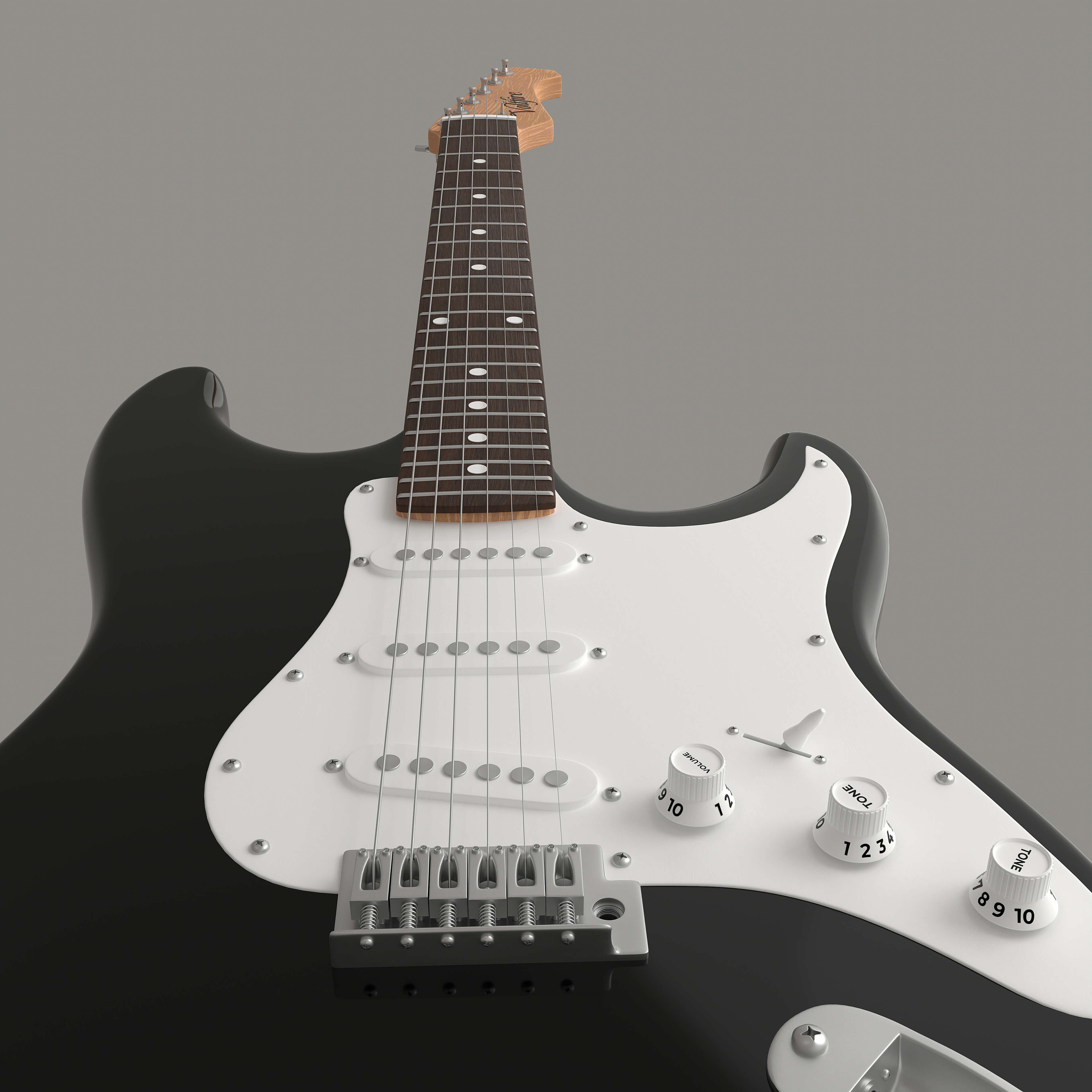 Electric Guitar - 3D Model by Alessandro2595
