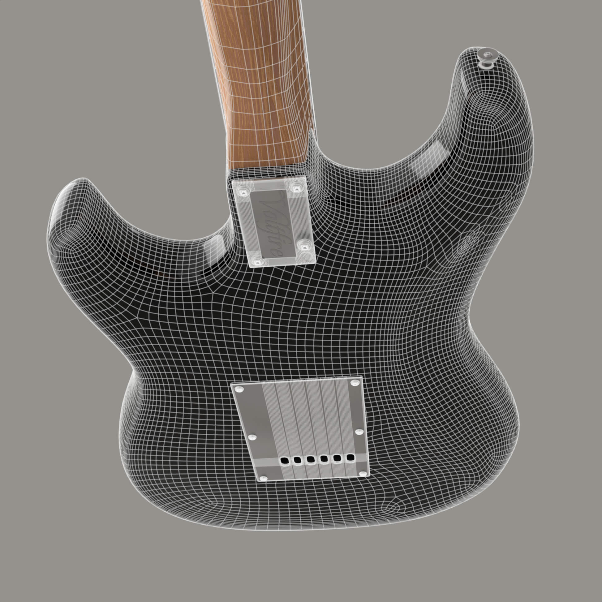 Electric Guitar - 3D Model by Alessandro2595