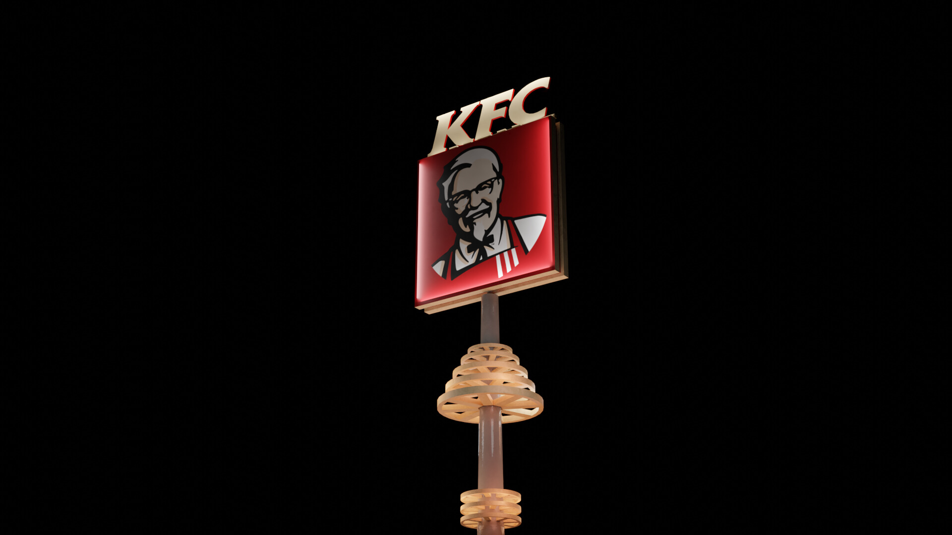 Kfc Restaurant - 3D Model by Alessandro2595