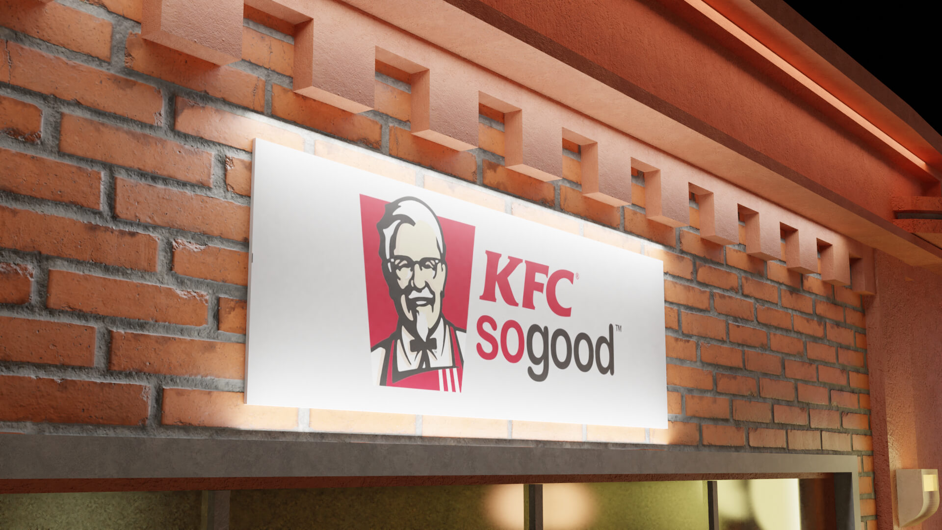 Kfc Restaurant - 3D Model by Alessandro2595