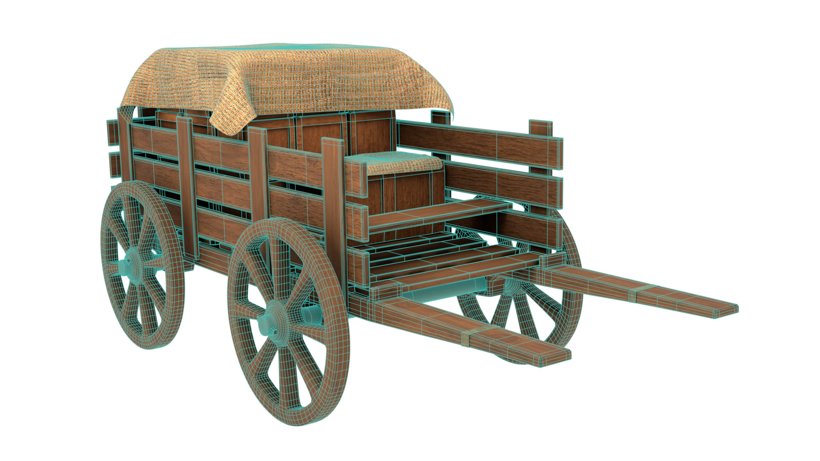 Old Cart - Free 3D Model by Alessandro2595