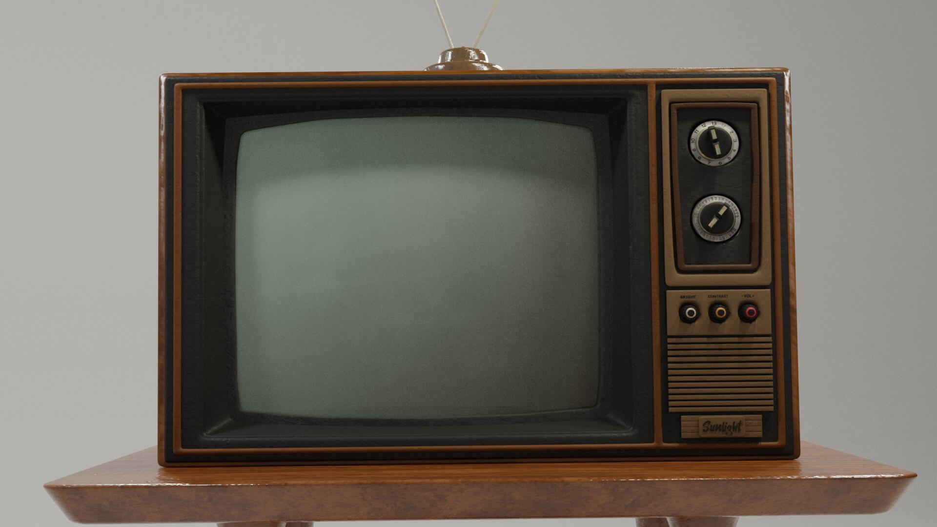 Old Vintage TV - 3D Model by Alessandro2595