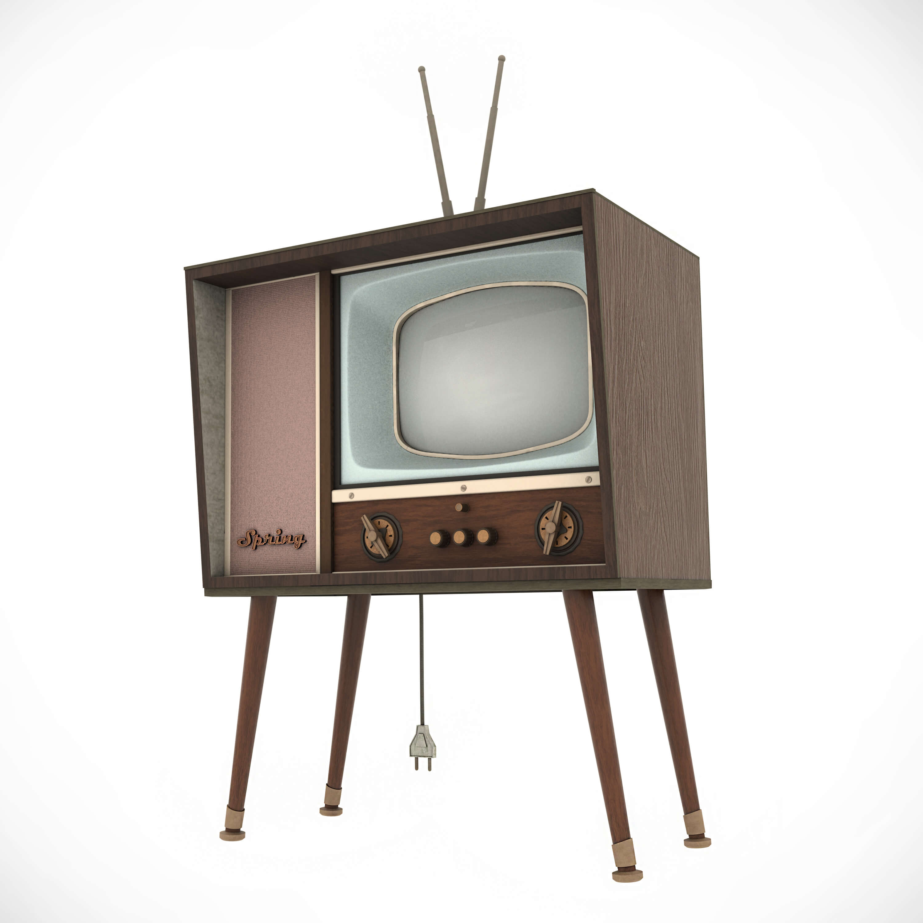 Retro TV From The Sixties - 3D Model by Alessandro2595