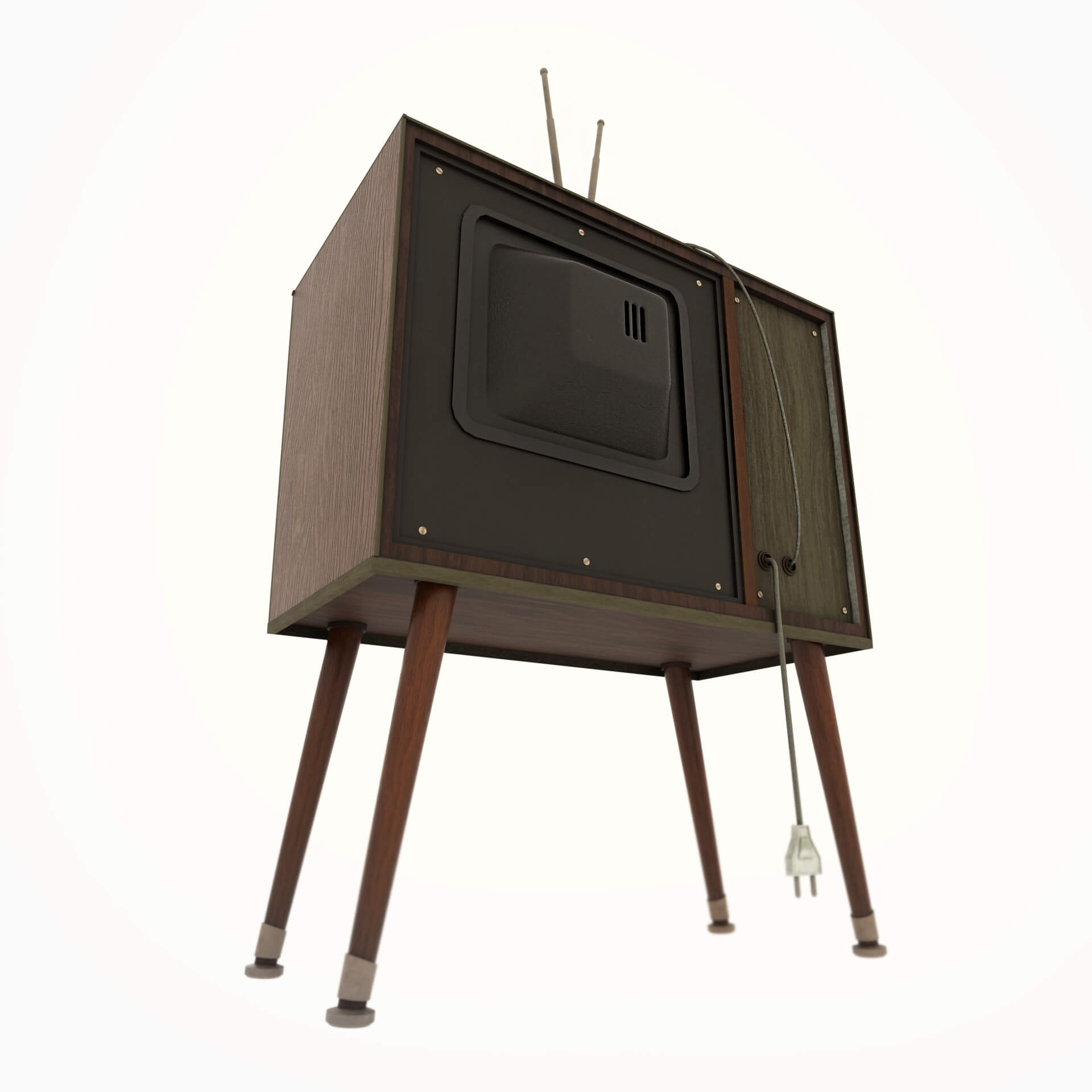 Retro TV From The Sixties - 3D Model by Alessandro2595