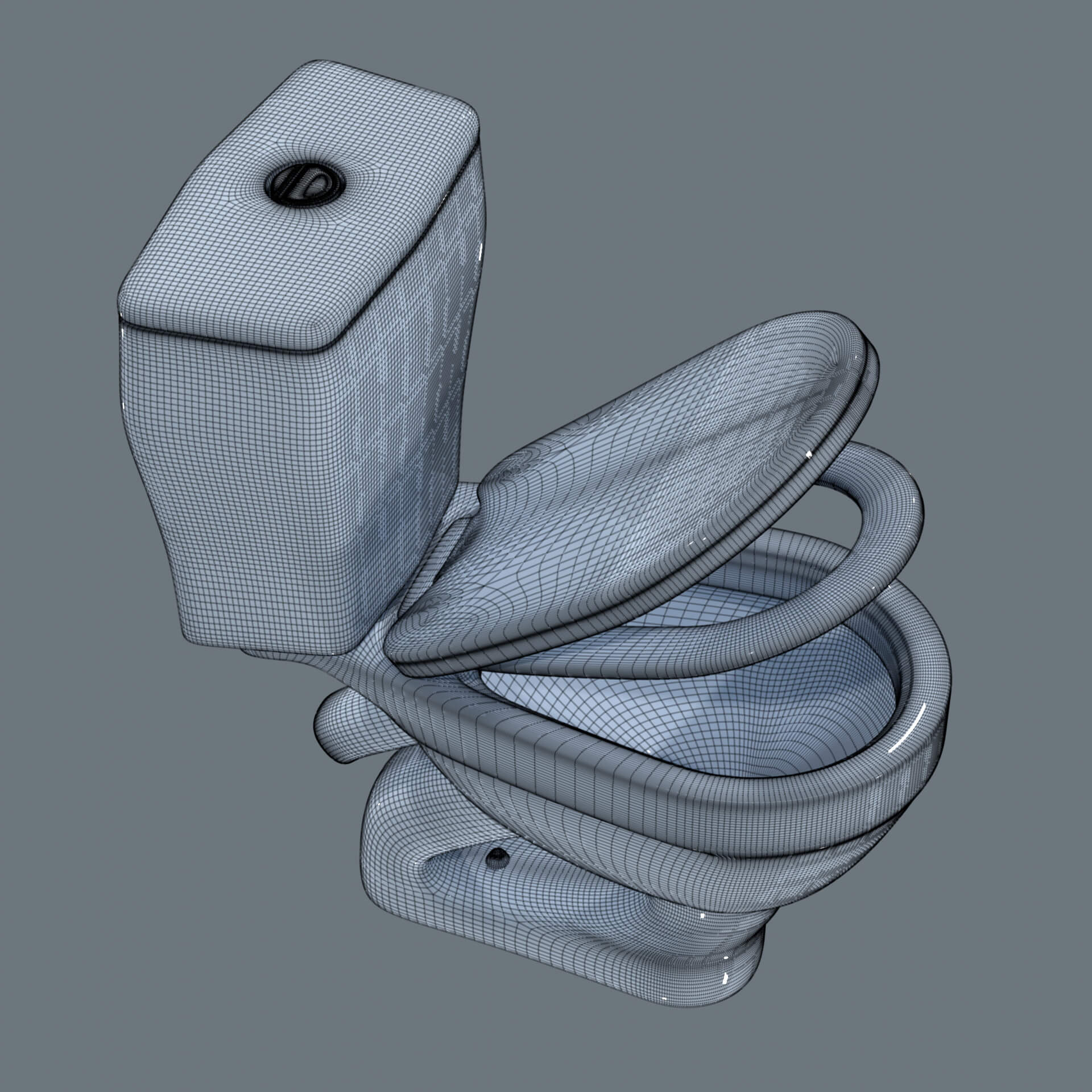 White Toilet - Free 3D Model by Alessandro2595
