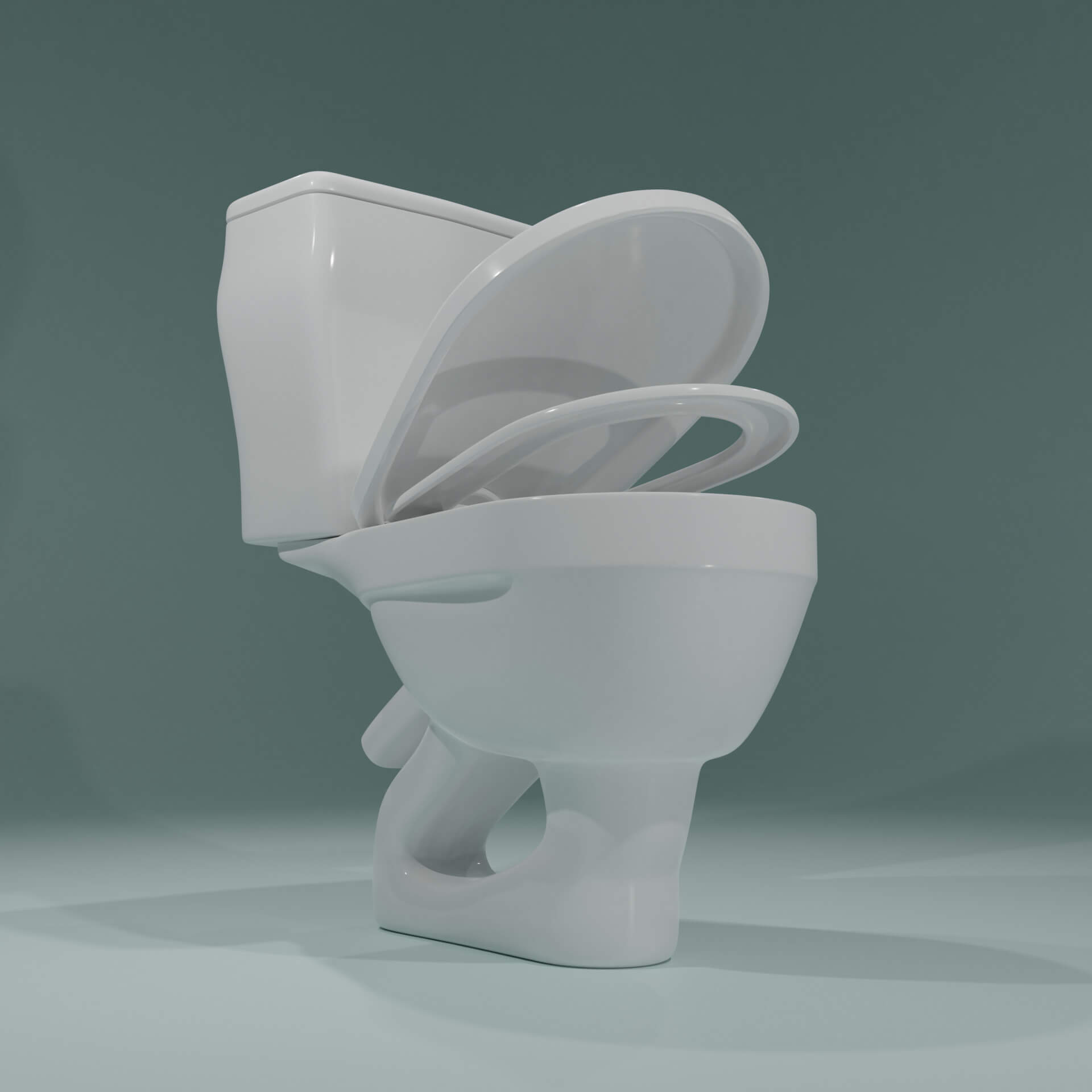 White Toilet - Free 3D Model by Alessandro2595