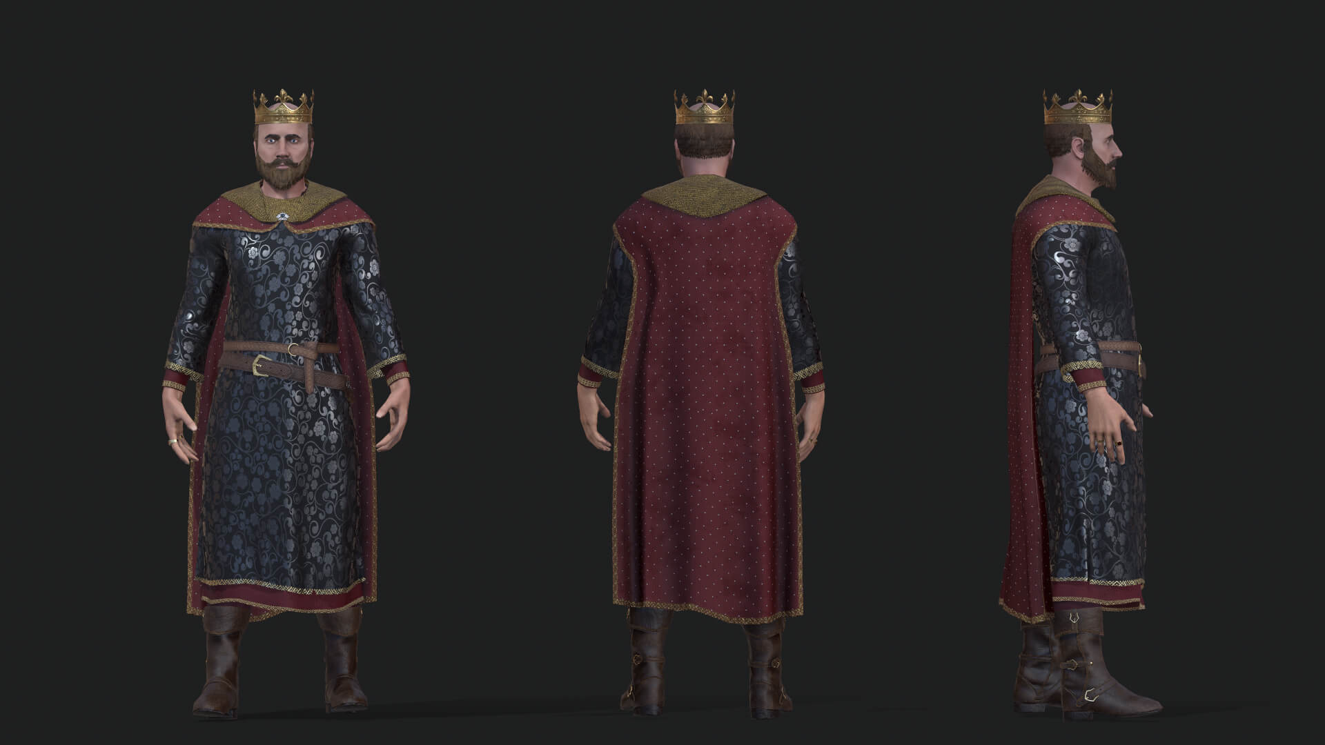 King Medieval - 3D Model by Alesskkyy