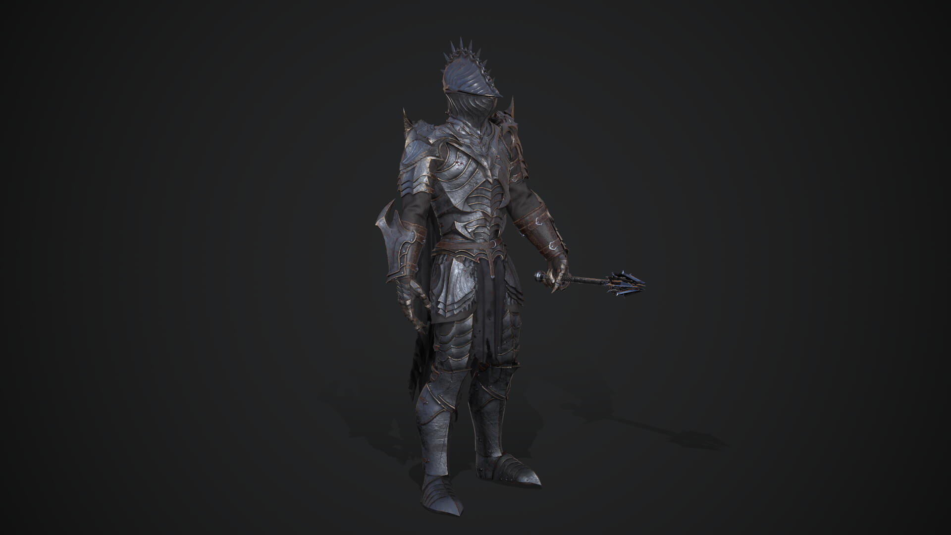 Knight Dark - Game Ready Character 3D Model by Alesskkyy