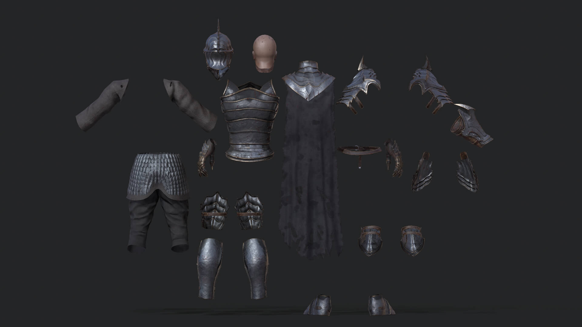 Knight Dark - Game Ready Character 3D Model by Alesskkyy