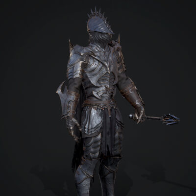 Knight Dark - Game Ready Character 3D Model by Alesskkyy