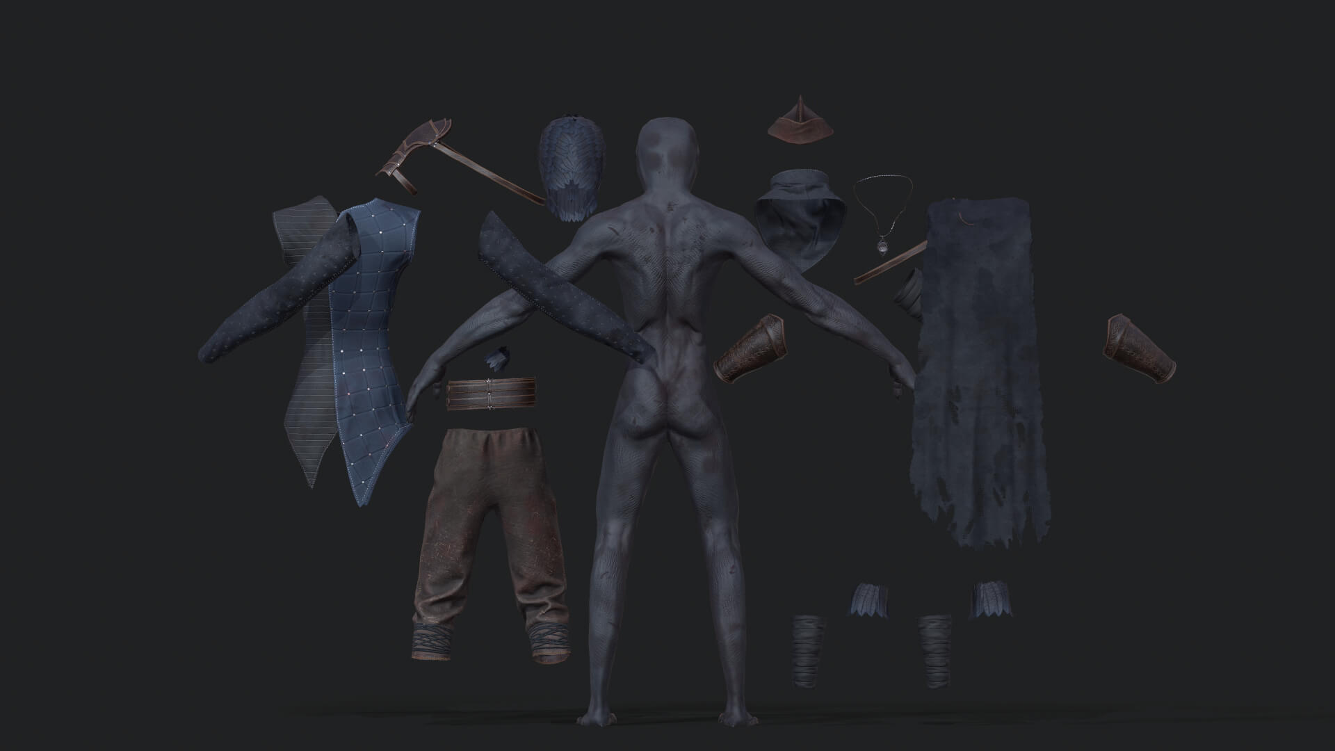 Raven - Medieval Charater 3D Model by Alesskkyy