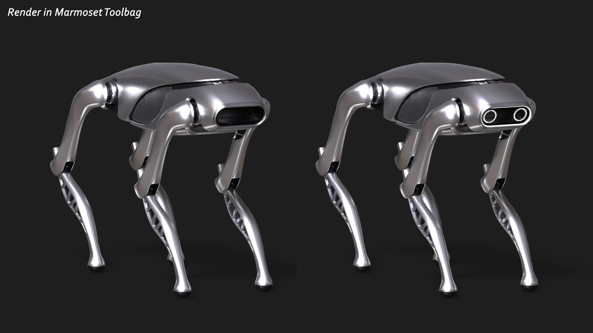 Robot Dog 2 - Game Character 3D Model by Alesskkyy