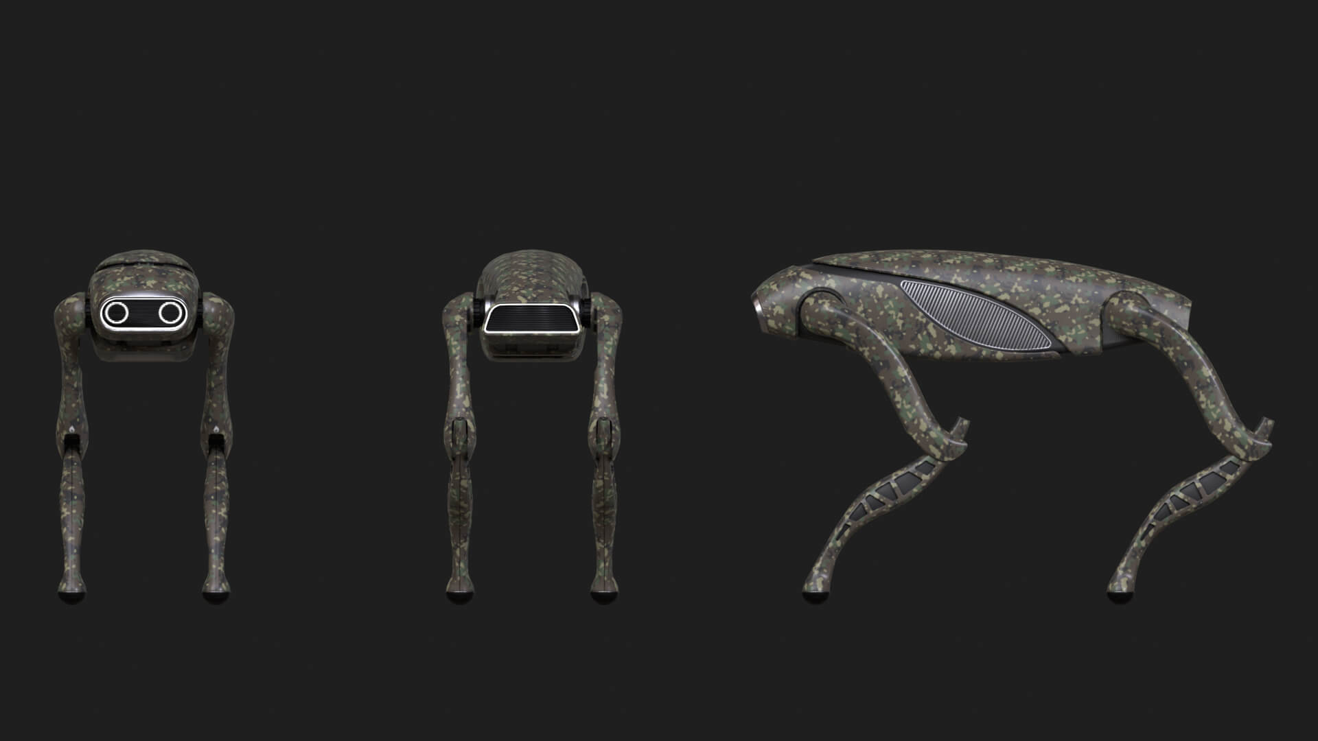 Robot Dog 2 - Game Character 3D Model by Alesskkyy