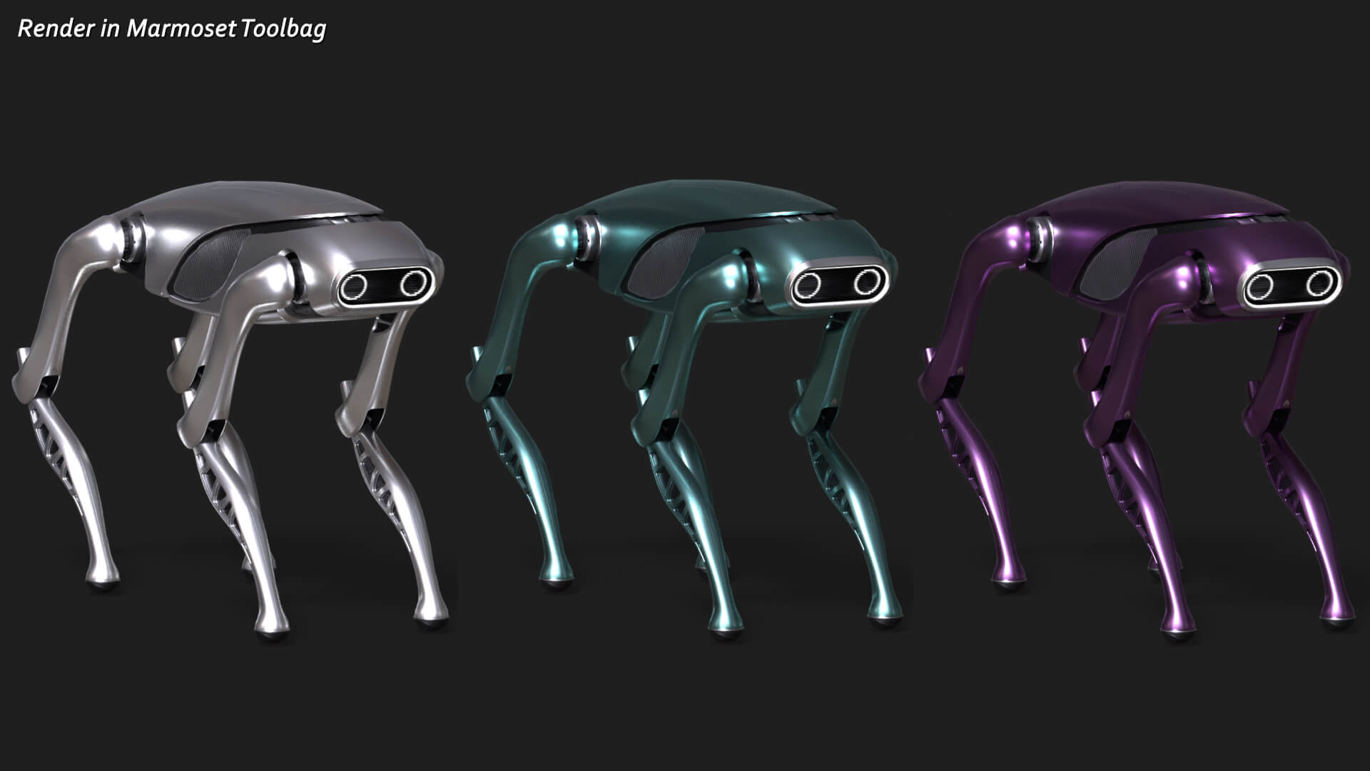 Robot Dog 2 - Game Character 3D Model by Alesskkyy