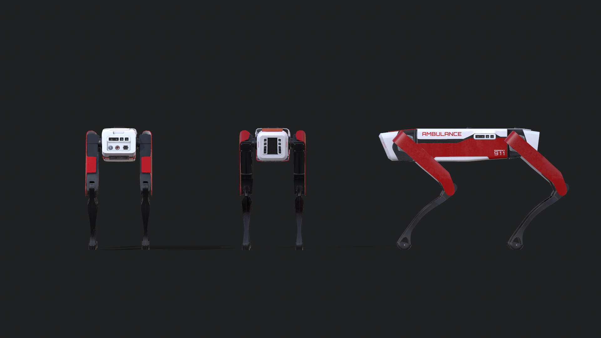 Robot Dog - Game Charater 3D Model by Alesskkyy