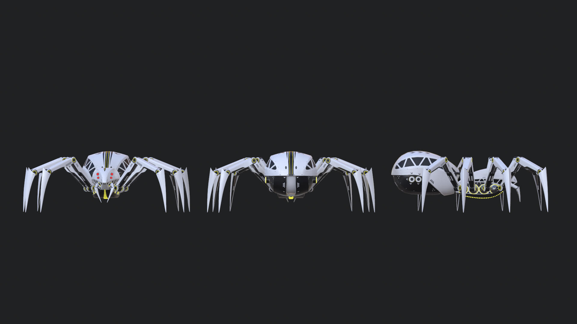 Spider Robot - 3D Model by Alesskkyy