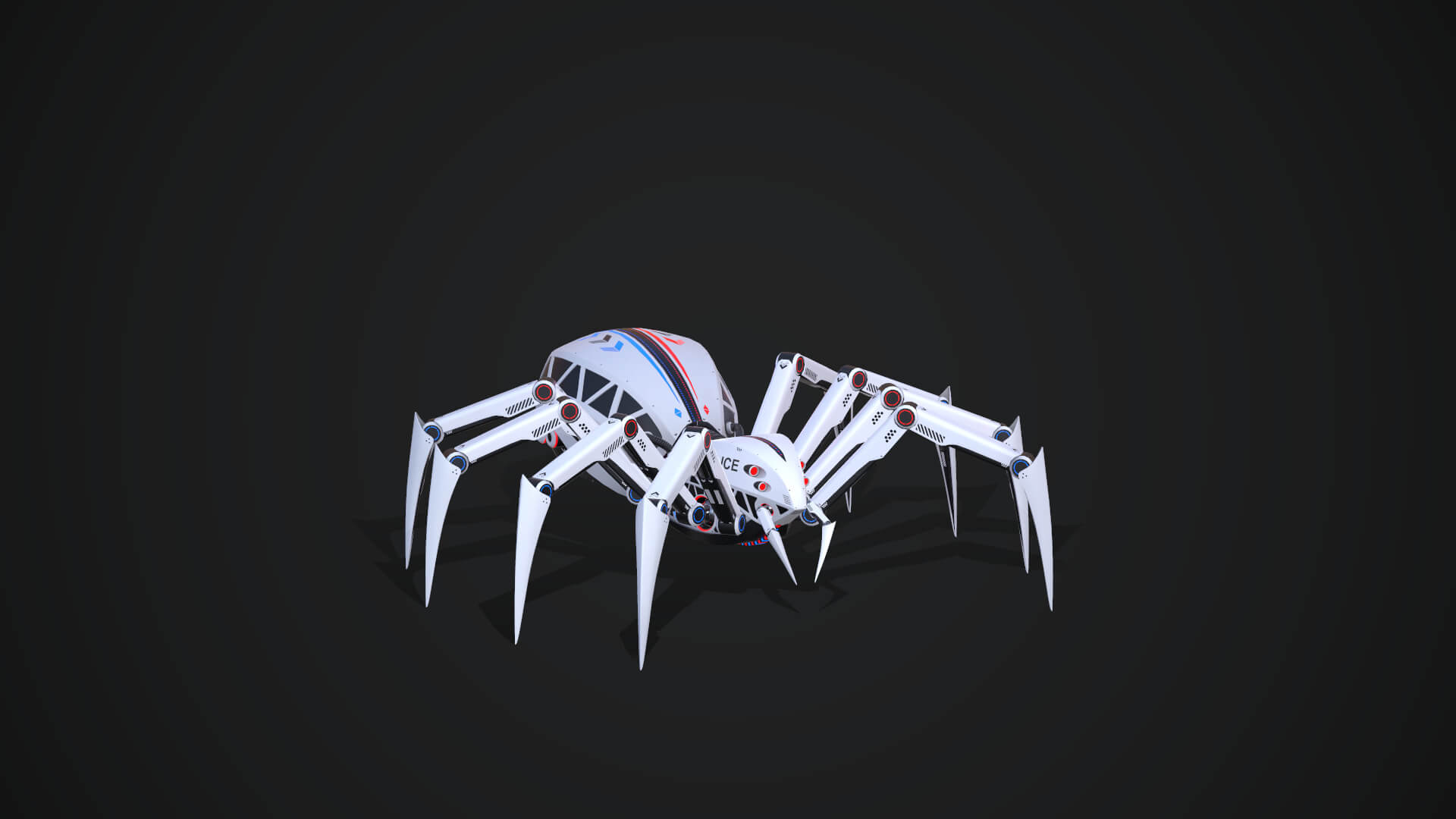 Spider Robot - 3D Model by Alesskkyy
