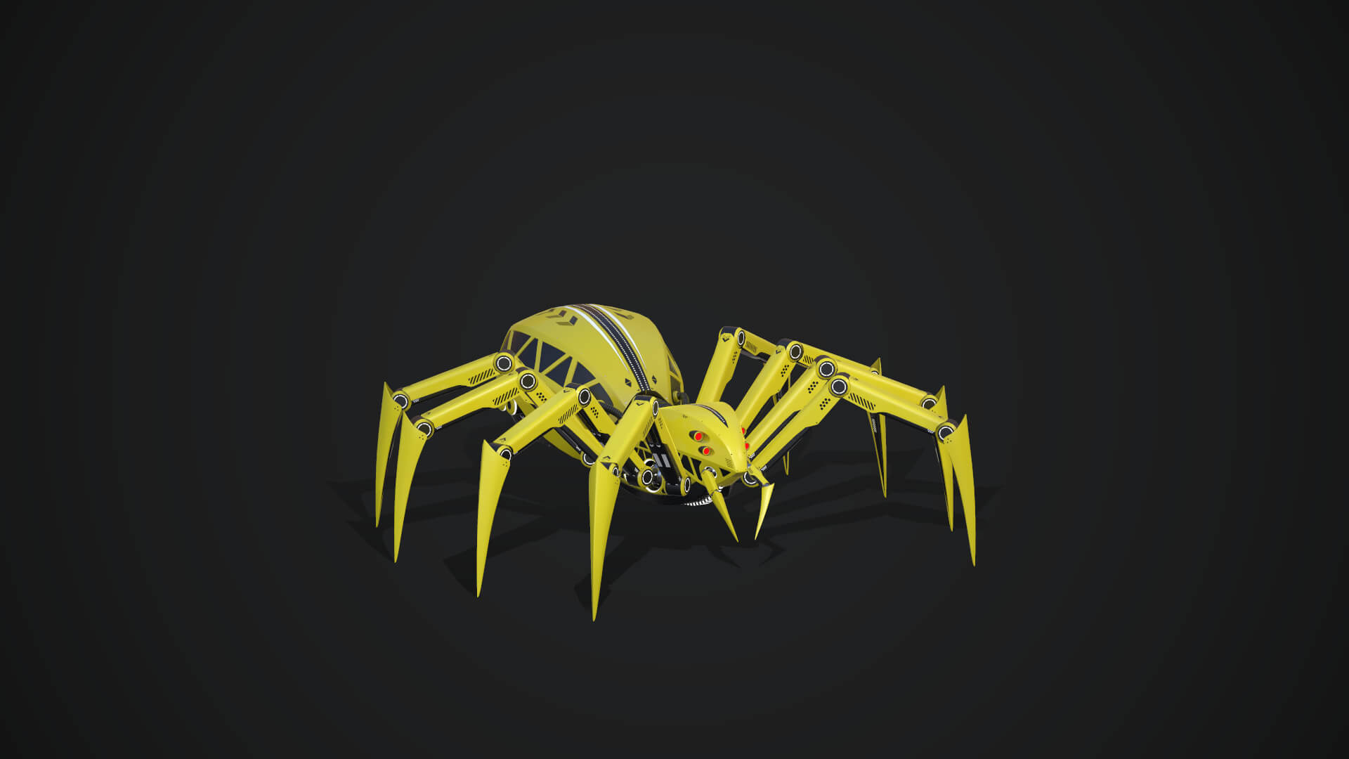 Spider Robot - 3D Model by Alesskkyy