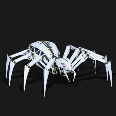 Spider Robot - 3D Model by Alesskkyy