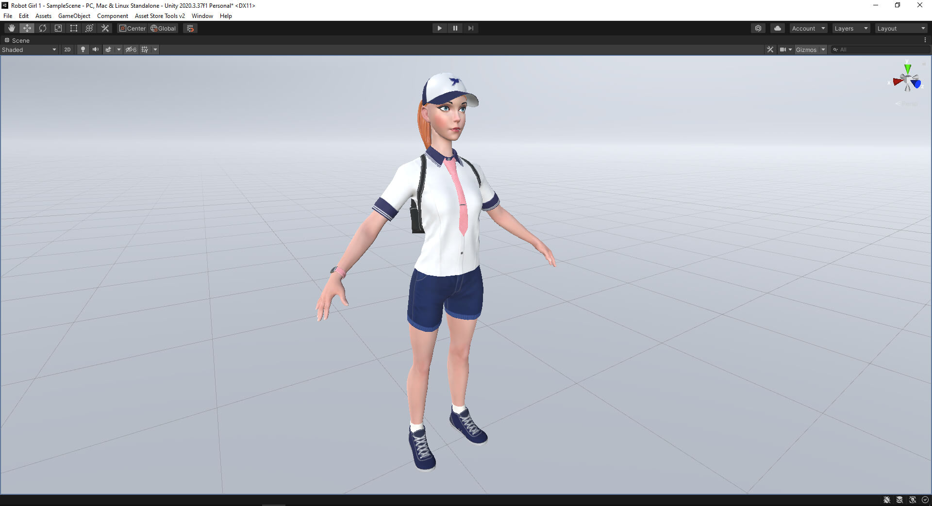 Student Girl - 3D Model by Alesskkyy