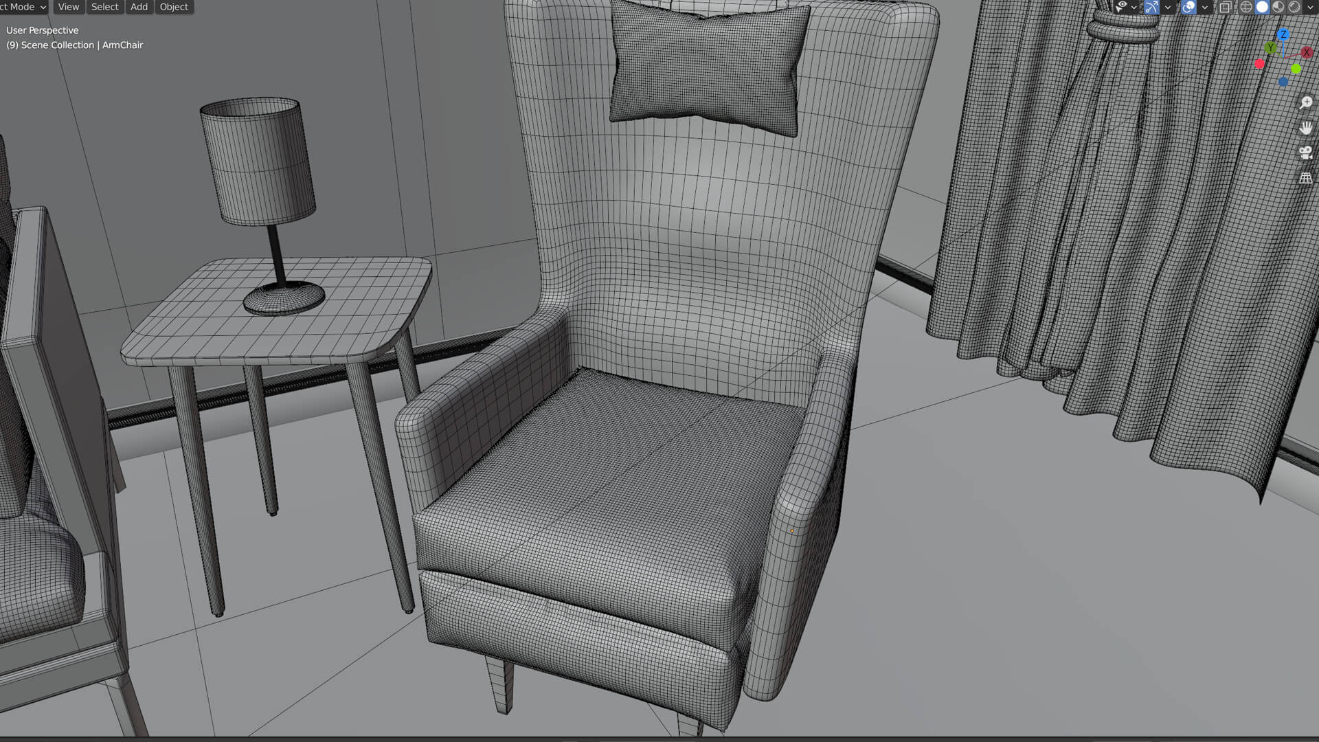 Living Room - 3D Model by Alex Jun