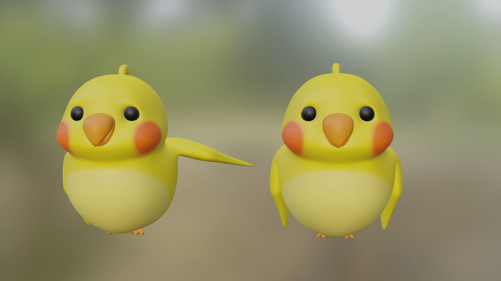 Cute Bird Nestling - 3D Model by Alex_Meowry