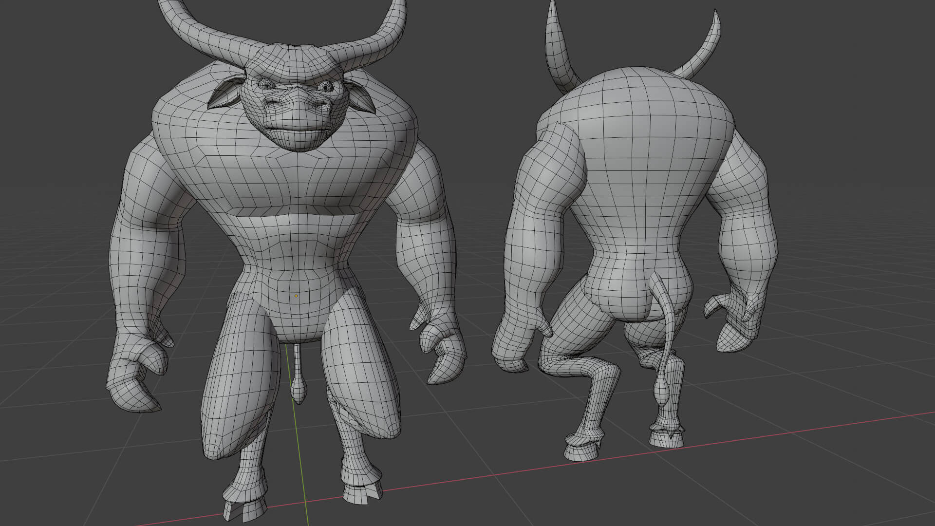 Minotaur - 3D Model by Alex_Meowry