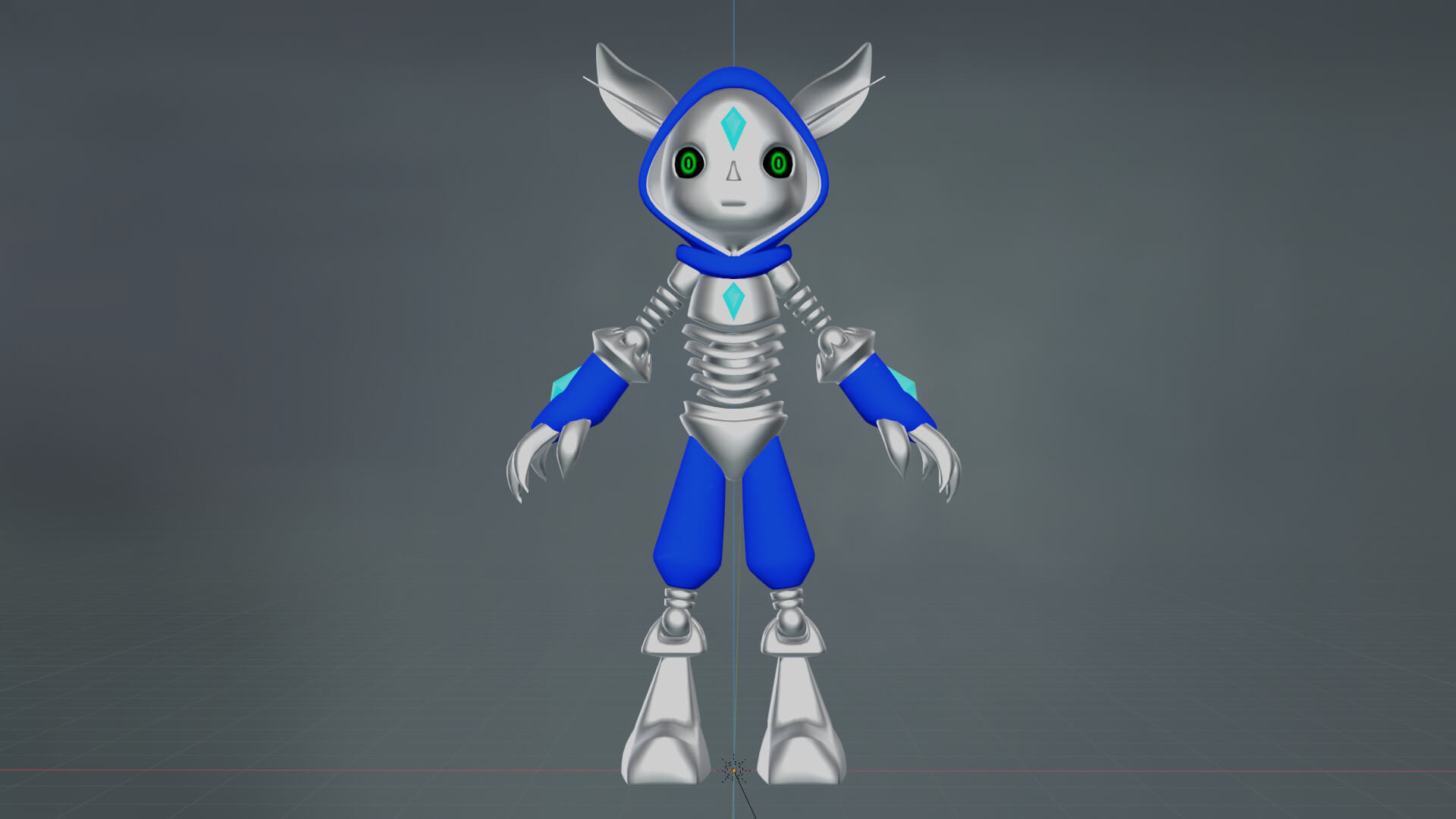 Sci-Fi Robot Kroll 3D Model by Alex_Meowry