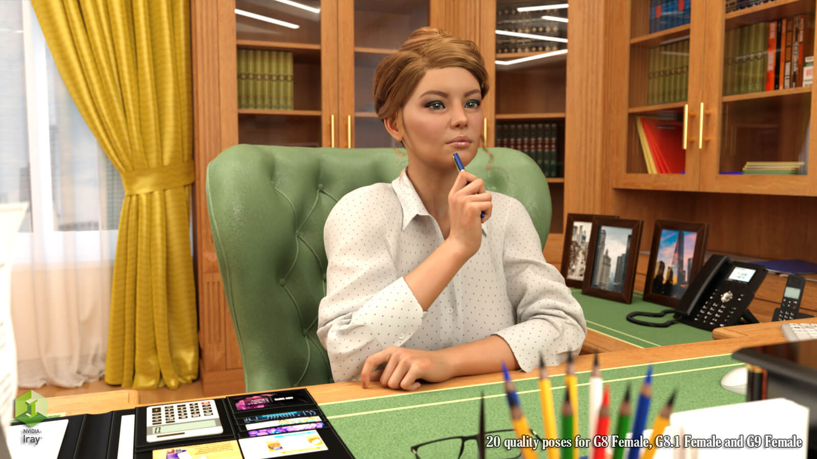 ALX Boss Poses for G8F, G8.1F and Genesis 9 - Daz Content by Alex79