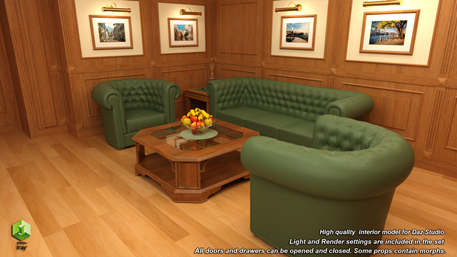 ALX Chief's Room - Daz Content by Alex79