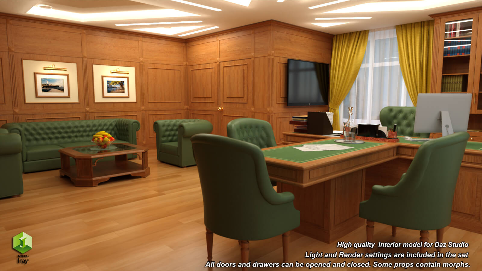 ALX Chief's Room - Daz Content by Alex79