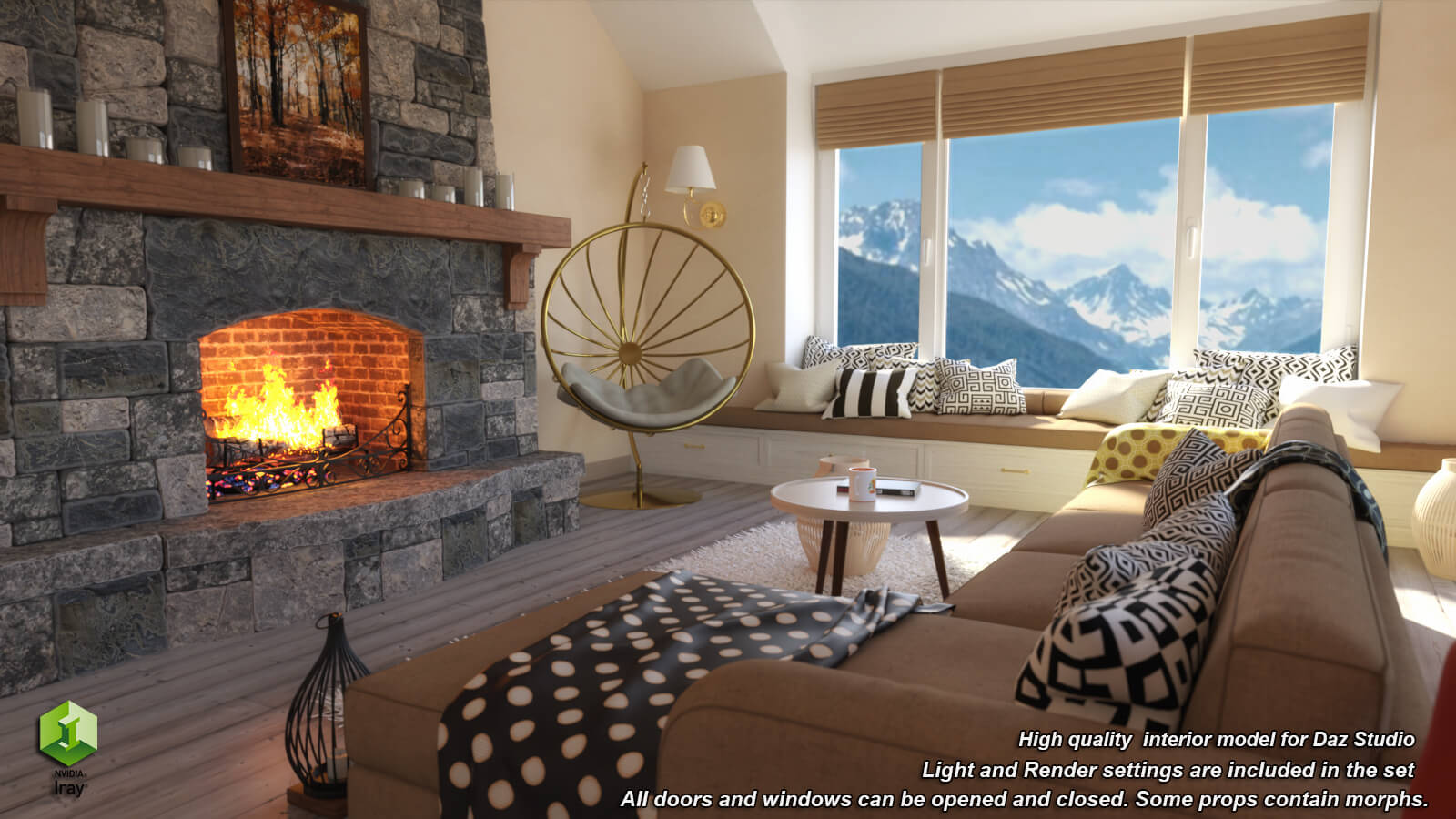 ALX Modern room 2 - Daz Content by Alex79