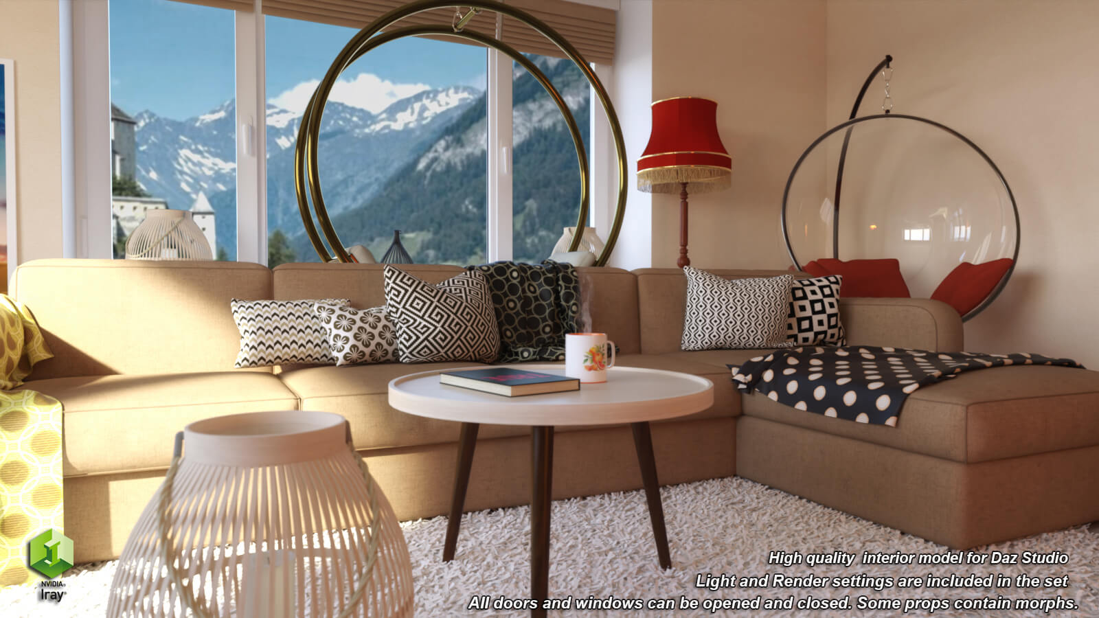 ALX Modern room 2 - Daz Content by Alex79