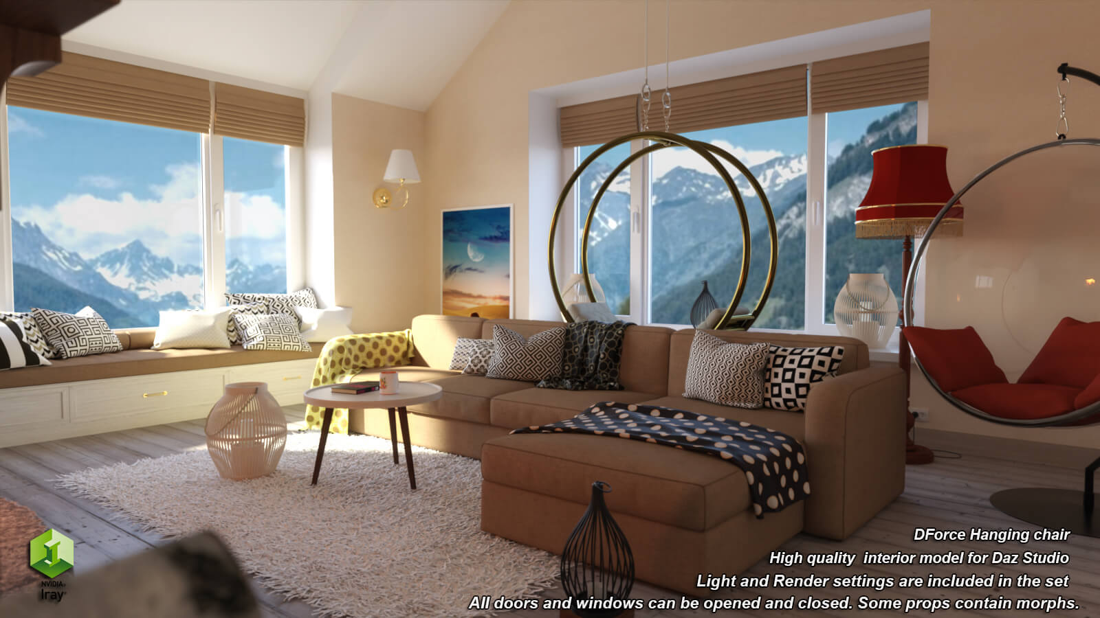 ALX Modern room 2 - Daz Content by Alex79