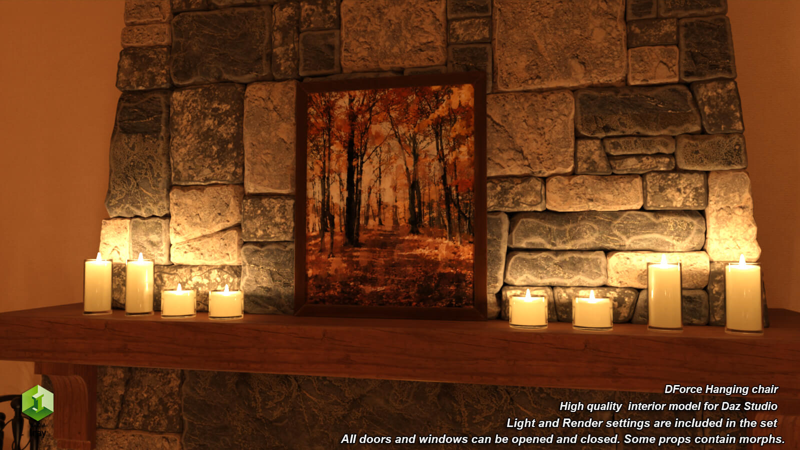 ALX Modern room 2 - Daz Content by Alex79