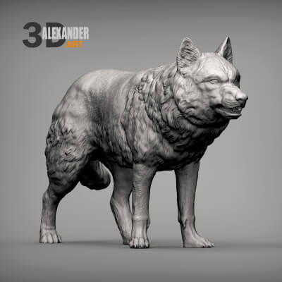 Alexander3dart | Print Ready 3D Models | Wolves