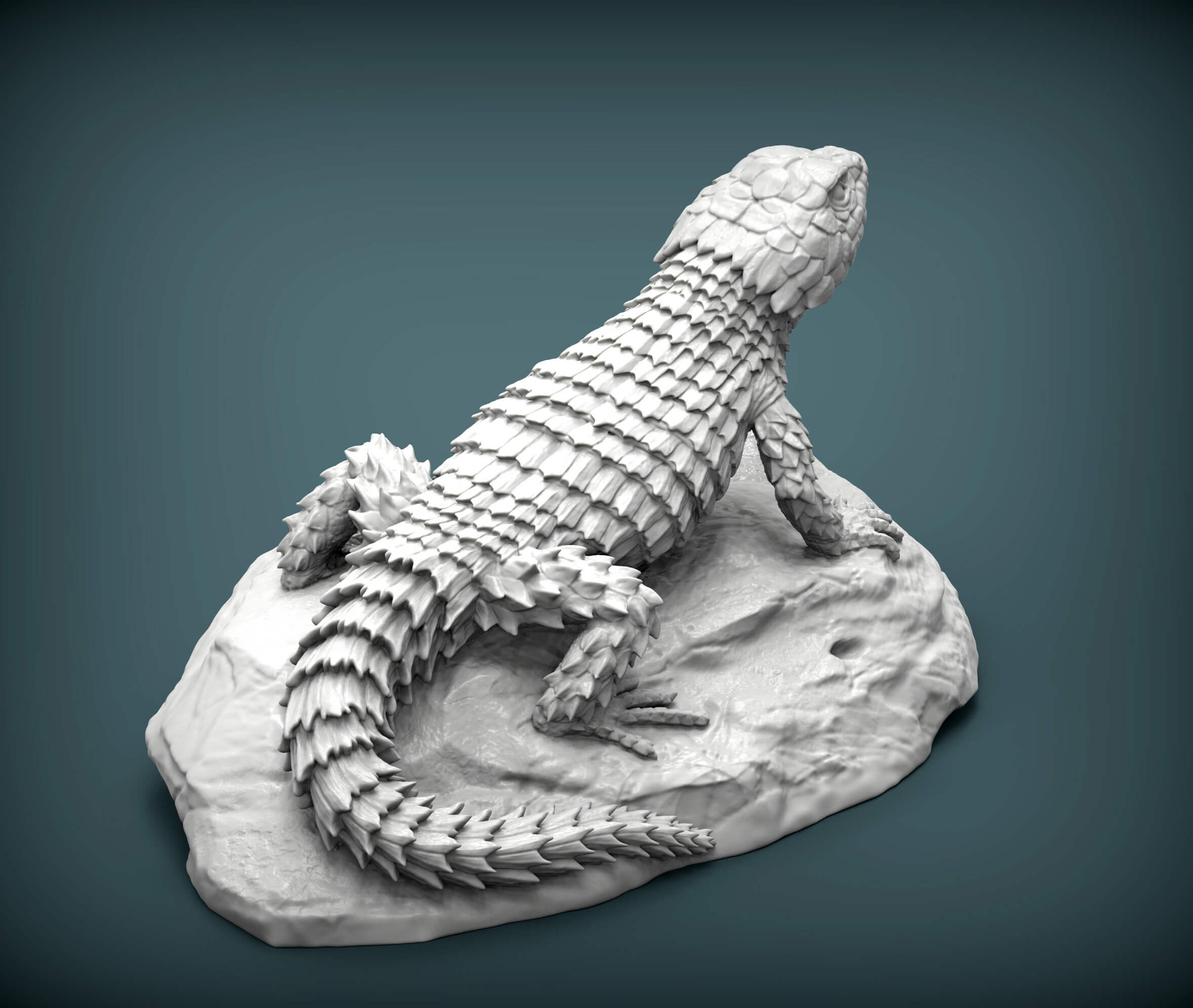 Armadillo Lizard 3D Print Model by Alexander3dart