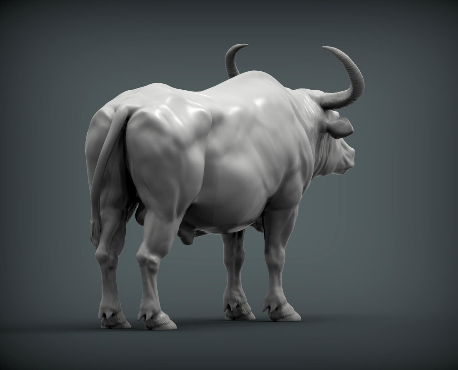 Asian Buffalo 3D Print Model by Alexander3dart