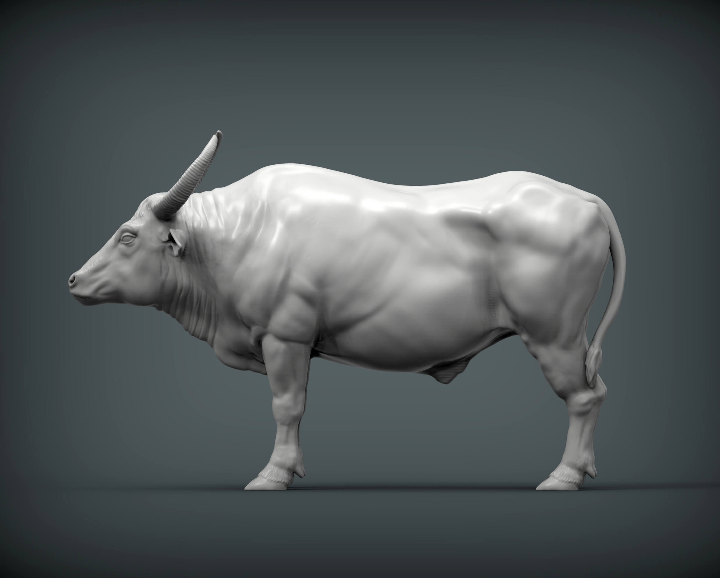 Asian Buffalo 3D Print Model by Alexander3dart
