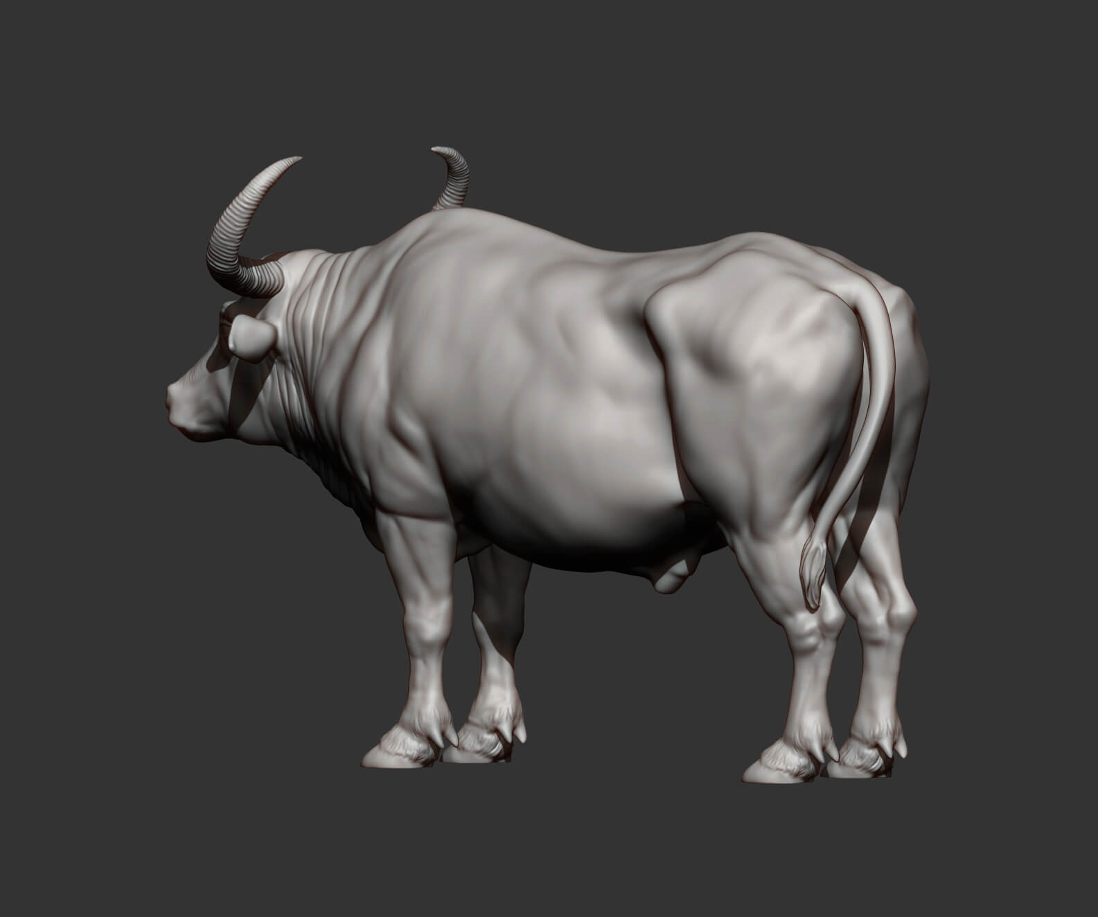 Asian Buffalo 3D Print Model by Alexander3dart