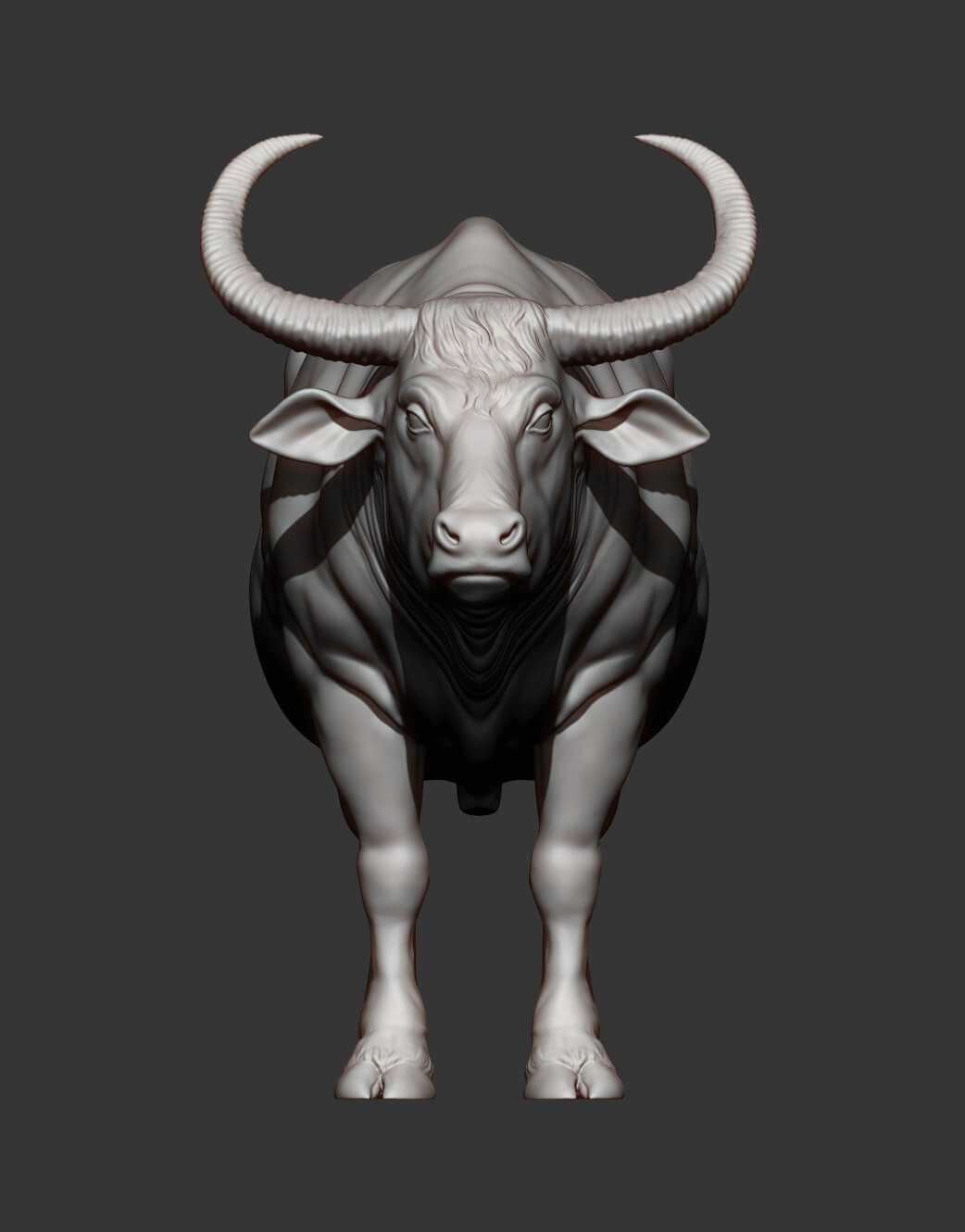 Asian Buffalo 3D Print Model by Alexander3dart