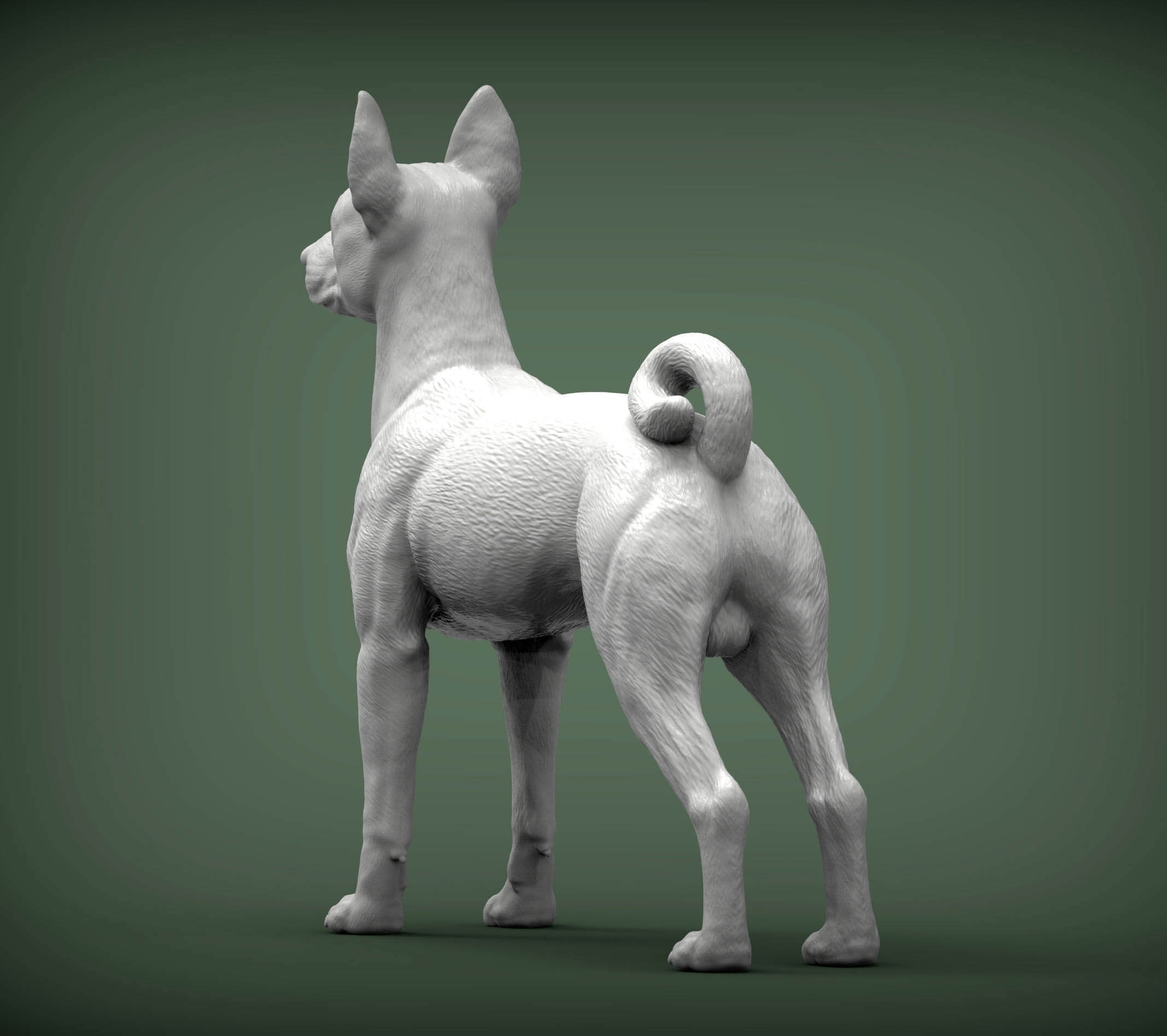 Basenji 3D Print Model by Alexander3dart