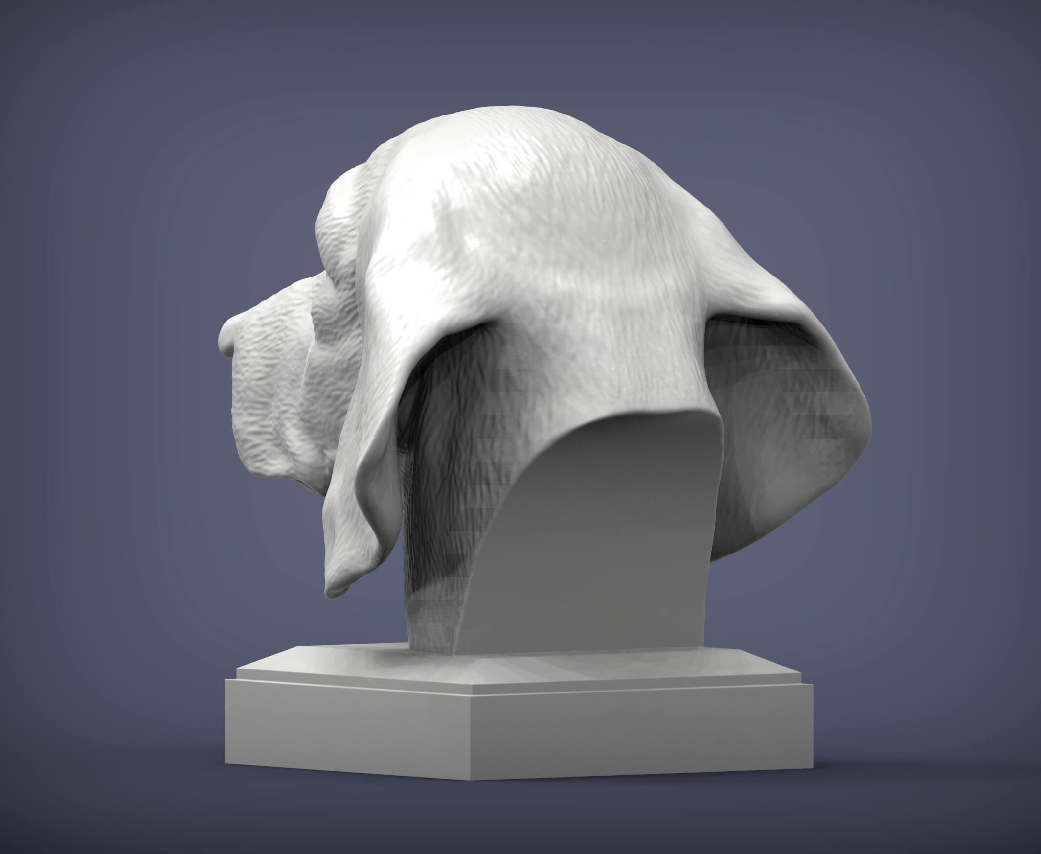 Beagle Bust of 3D Print Model by Alexander3dart