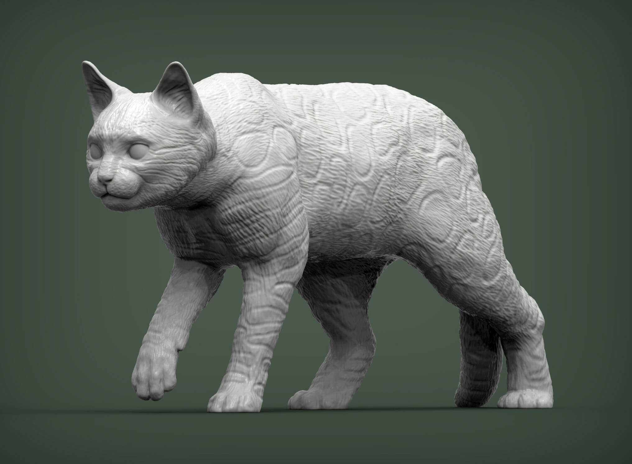 Bengal Cat 3D Print Model by Alexander3dart