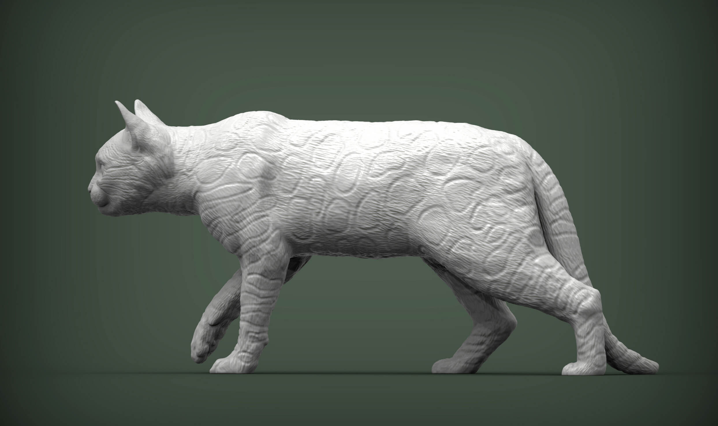 Bengal Cat 3D Print Model by Alexander3dart