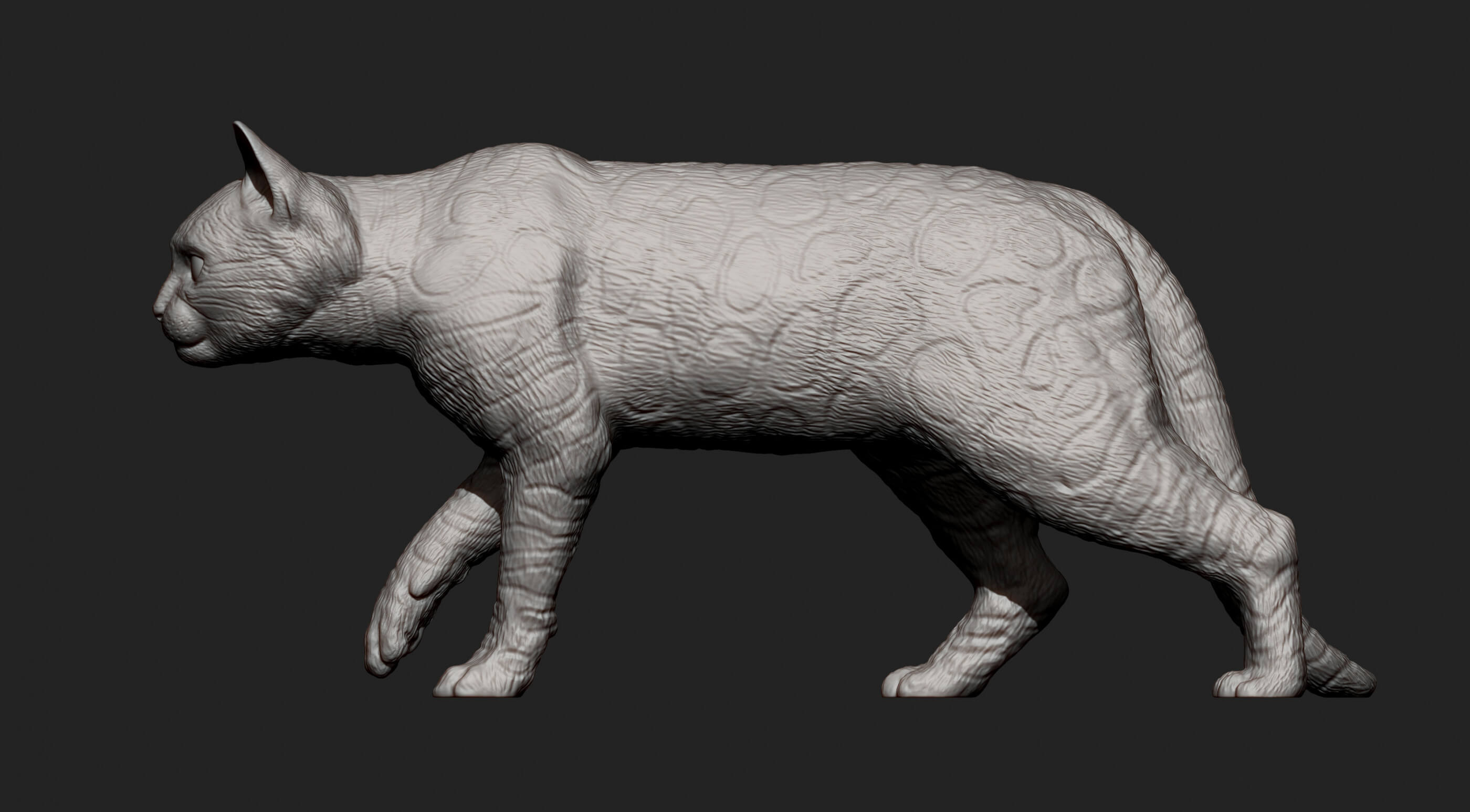Bengal Cat 3D Print Model by Alexander3dart