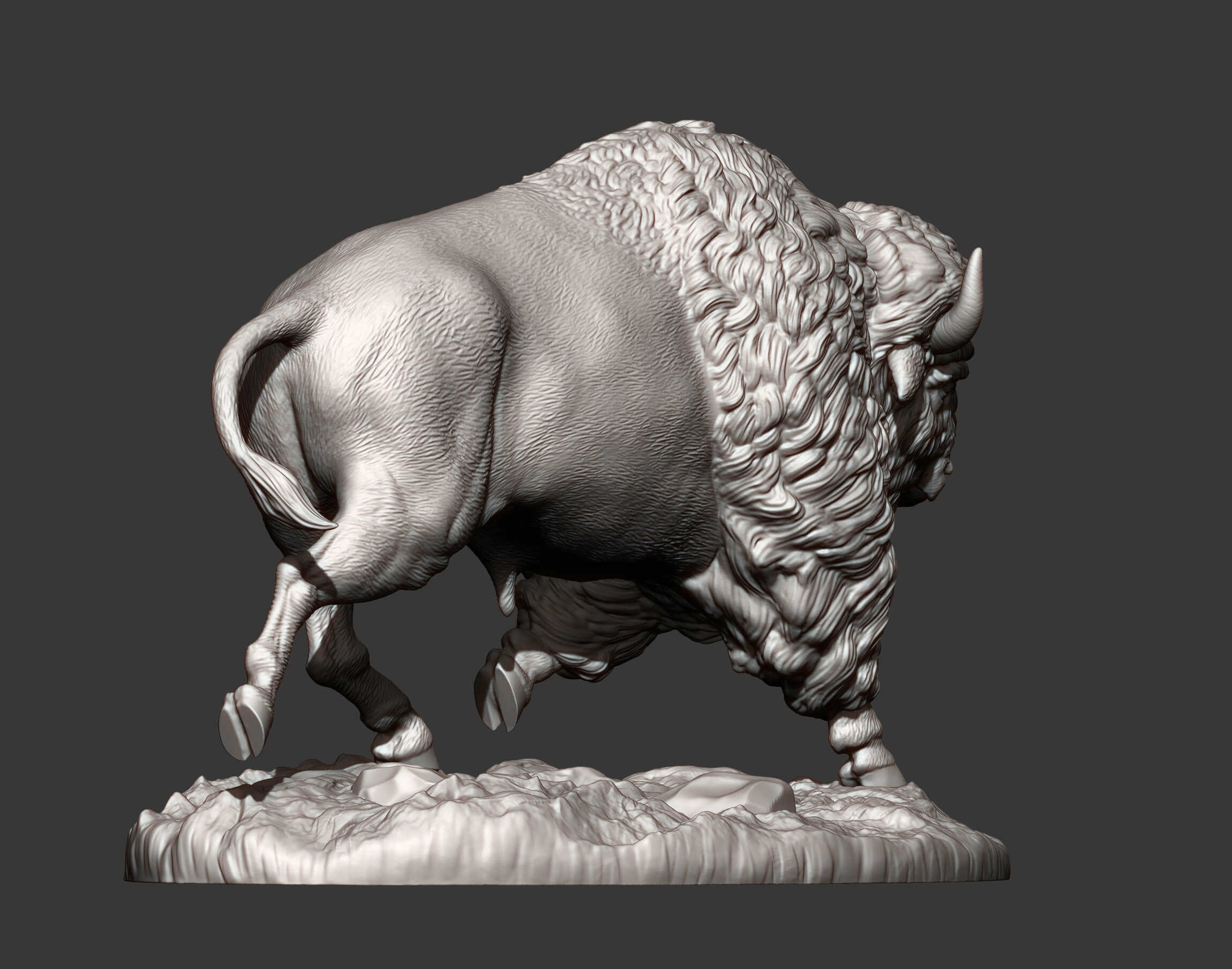 Bison 3D Print Model by Alexander3dart