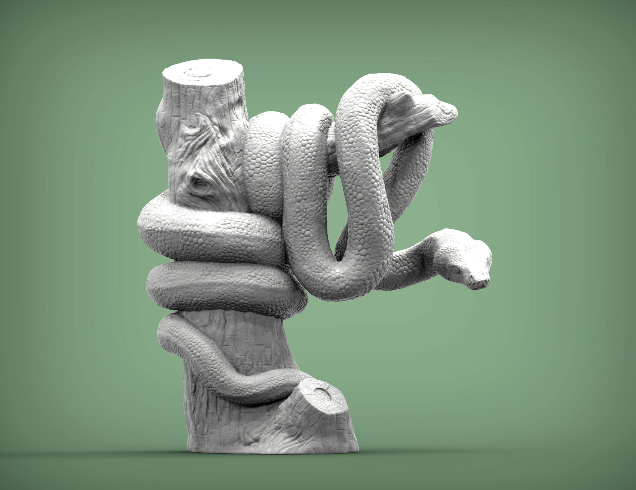 Boa Sculpture - 3D Model by Alexander3dart