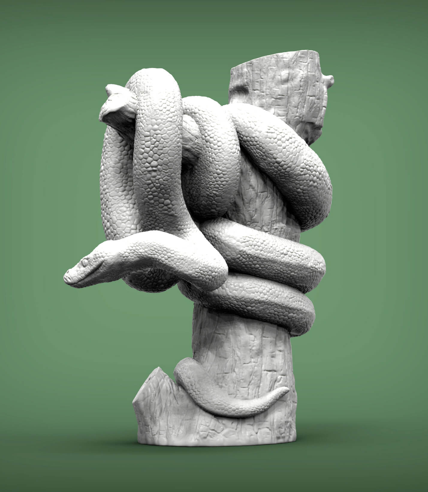 Boa Sculpture - 3D Model by Alexander3dart